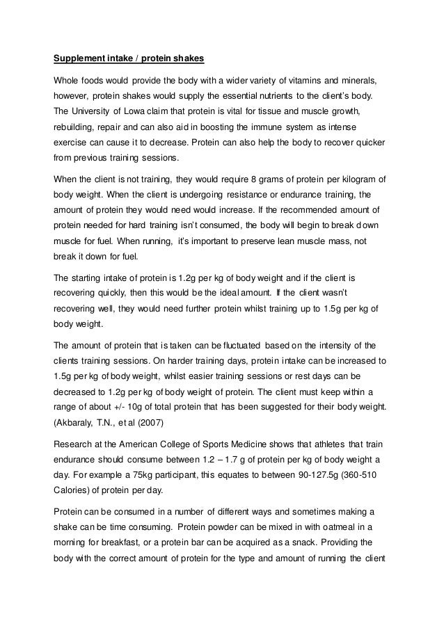 Nutrition Essay Nutrition Essay