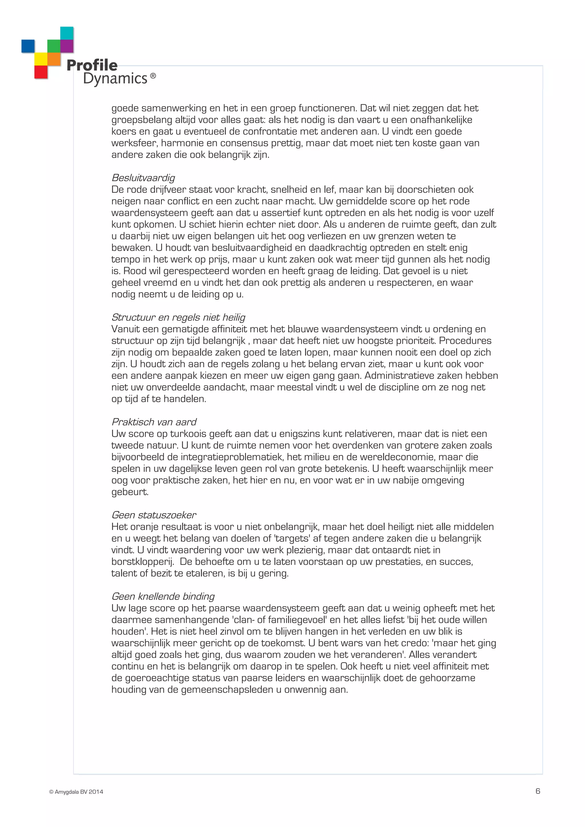 profiel Profile Dynamics_Monique Bodde | PDF