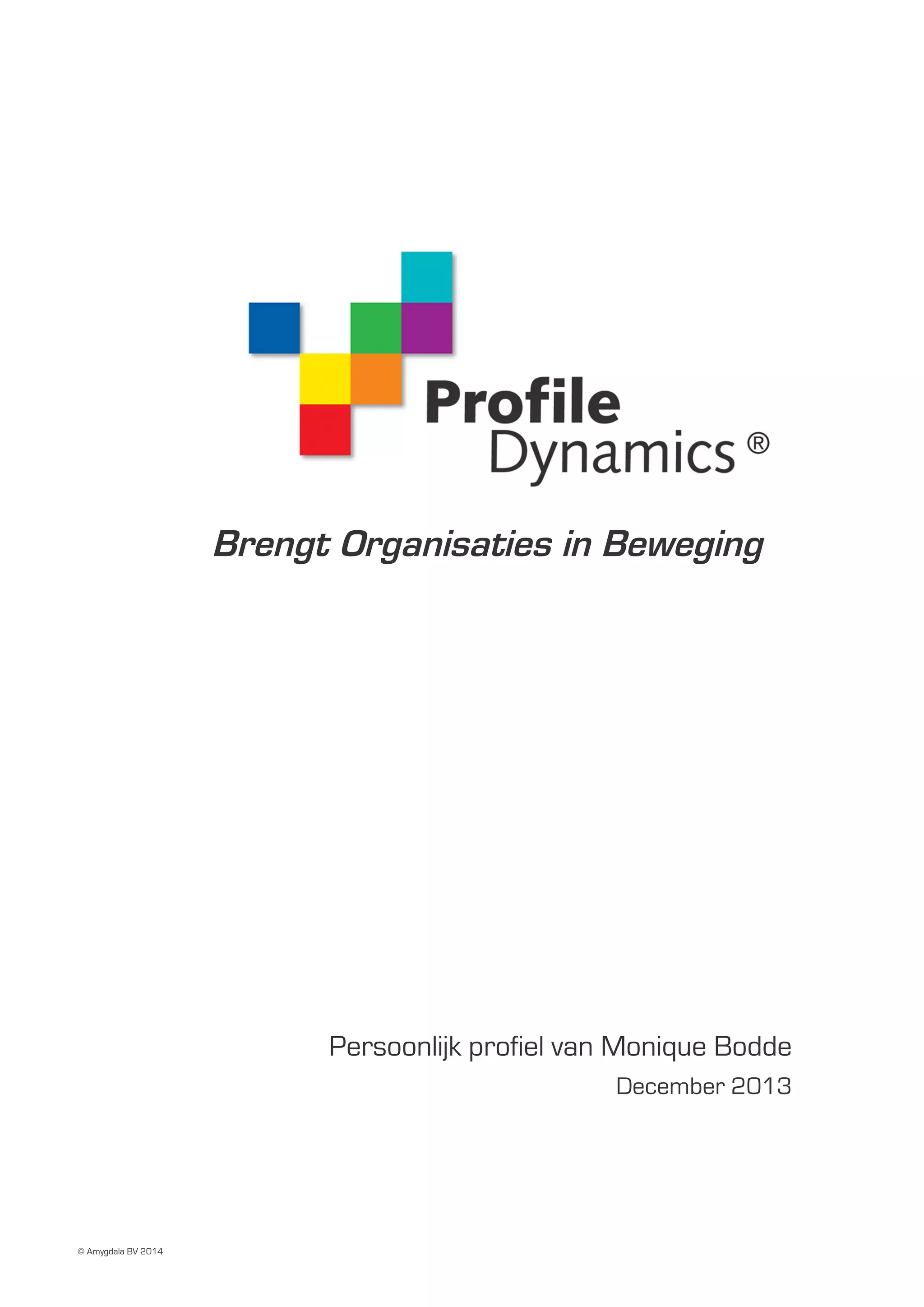 profiel Profile Dynamics_Monique Bodde | PDF