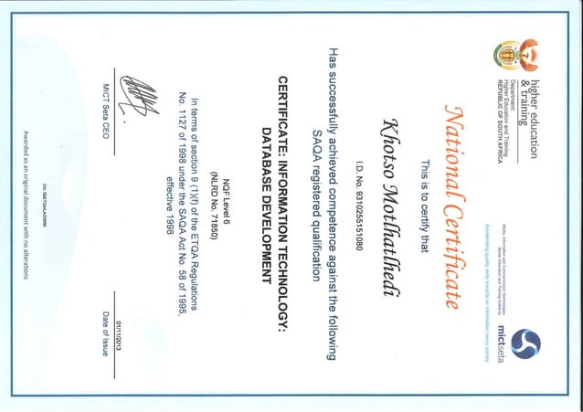 SAQA NQF Level 6 | PPT