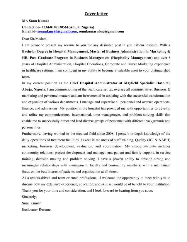 Resume - Sonu Kumar | PDF