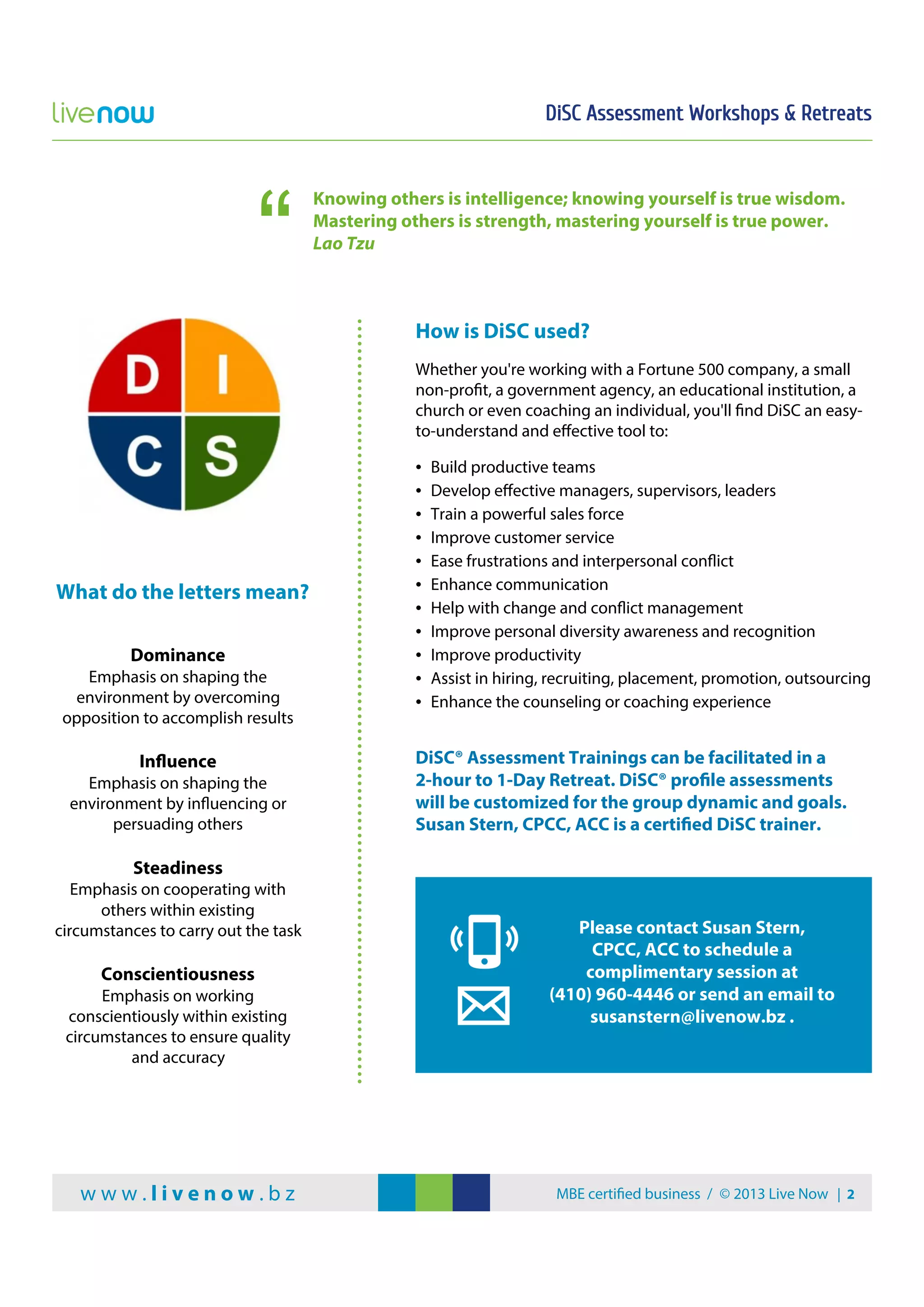 DiSC Workplace flyer | PDF