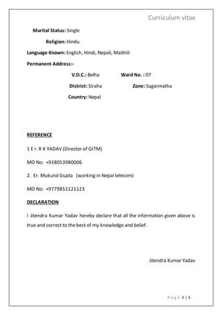 c v nepal 7 march | DOCX