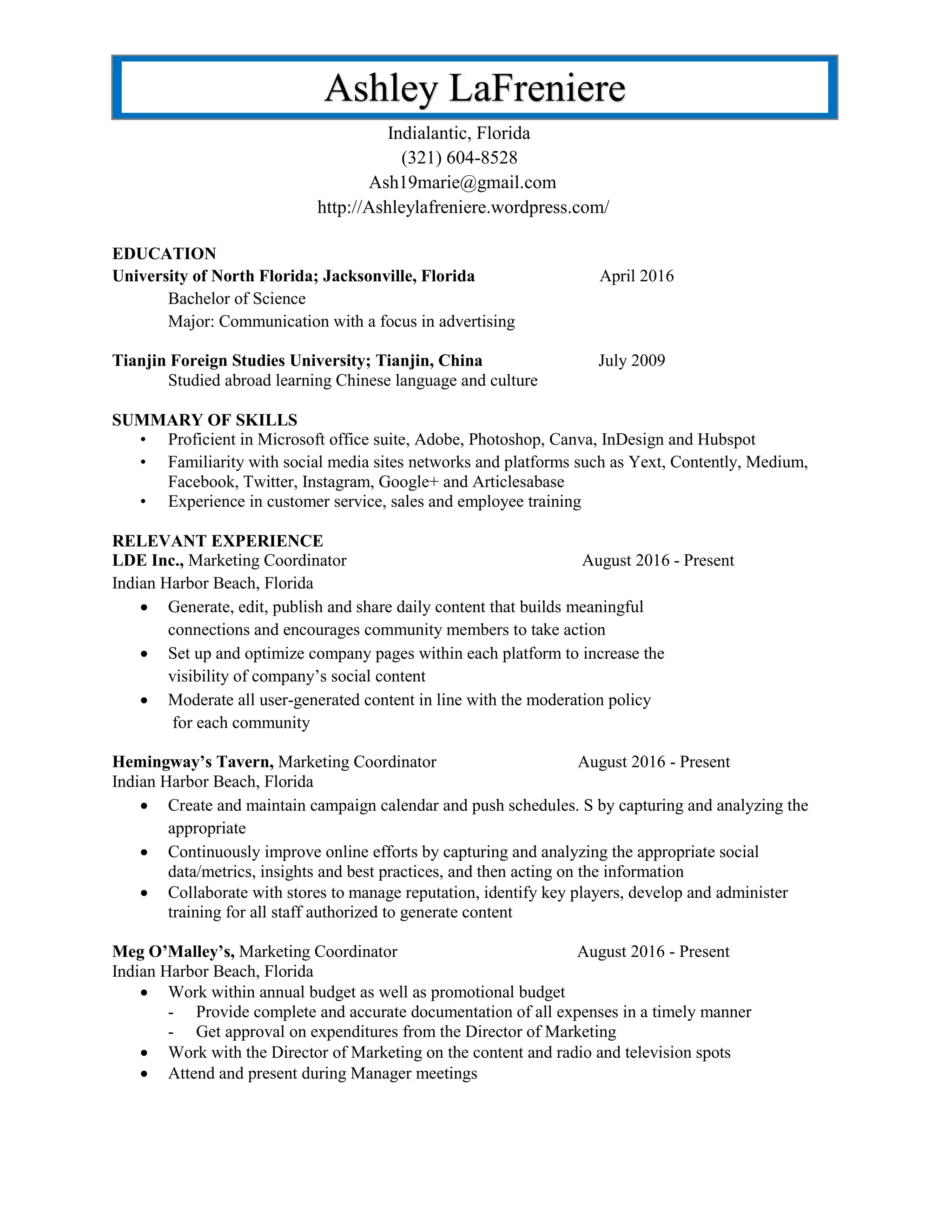 ashley-lafreniere-resume2 | PDF