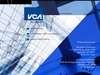 VCA Structural Brochure | PDF