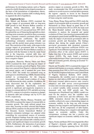 Developmental Effect of the Rising Debt Level in Nigeria | PDF