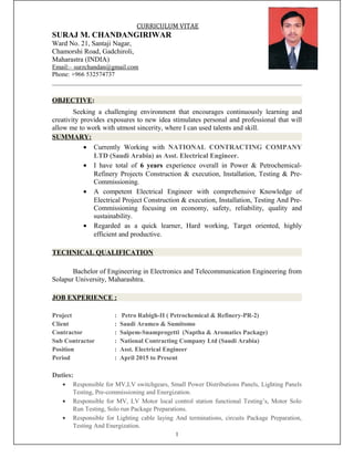 c.v. SURAJ CHANDANGIRIWAR new -NCC | PDF