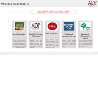 Adf Foods Company History Information | PPTX