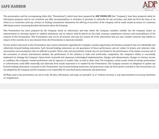 Adf Foods Company History Information | PPTX