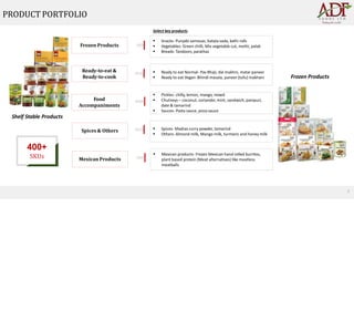 Adf Foods Company History Information | PPTX