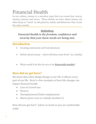 Celebrate your Path (financial wellness class) | PDF