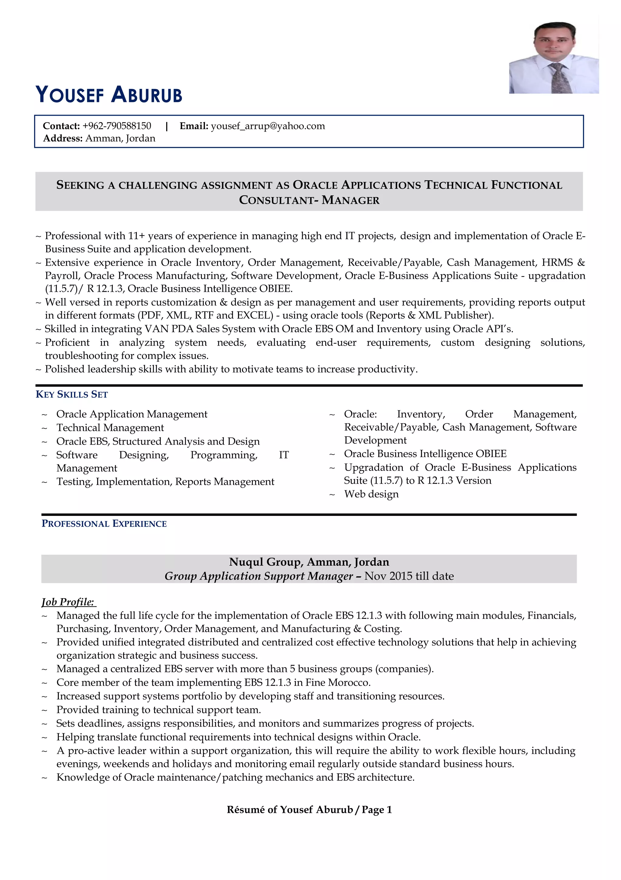 Yousef Aburub - Resume - Final(1) | PDF