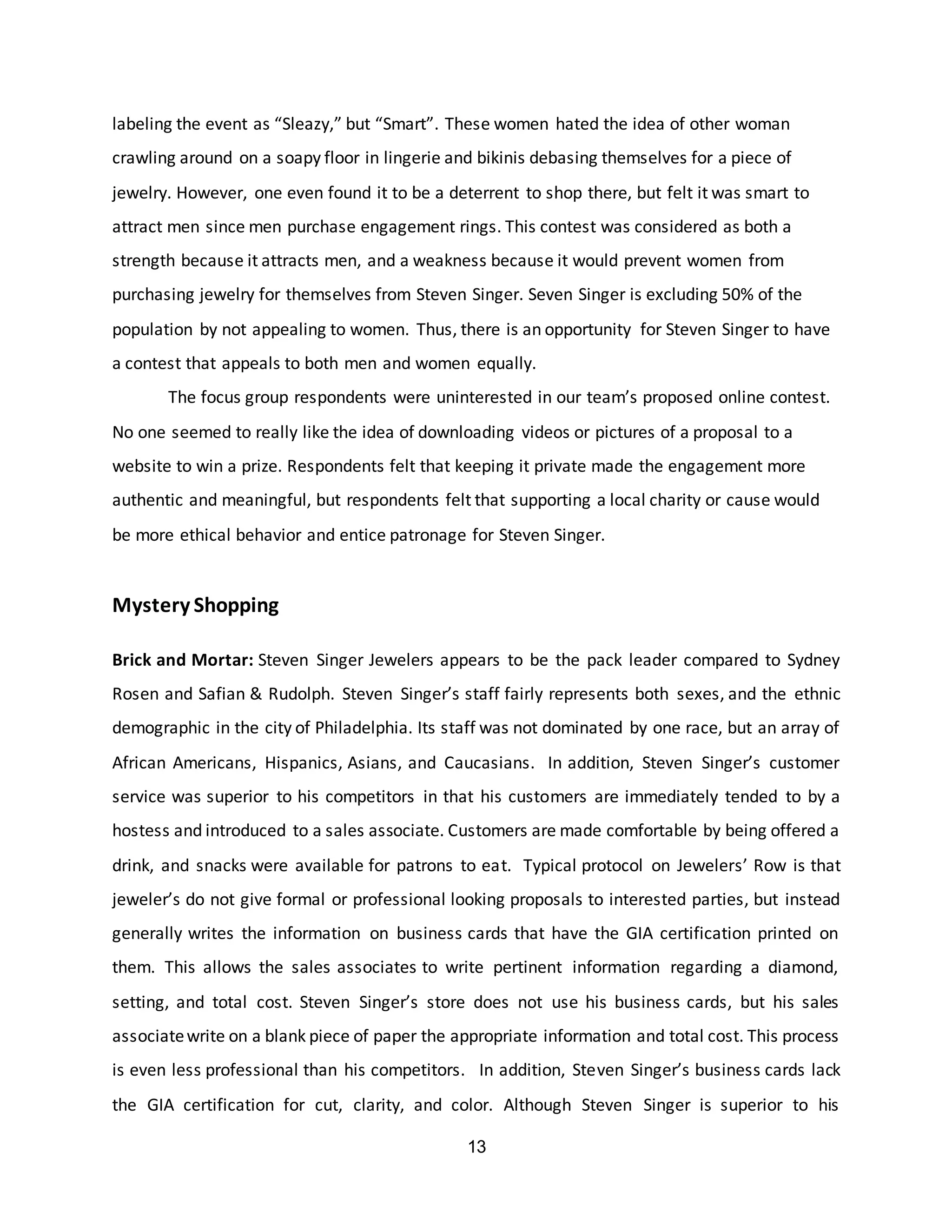 Steven Singer Final Project | DOCX | Sales | Business