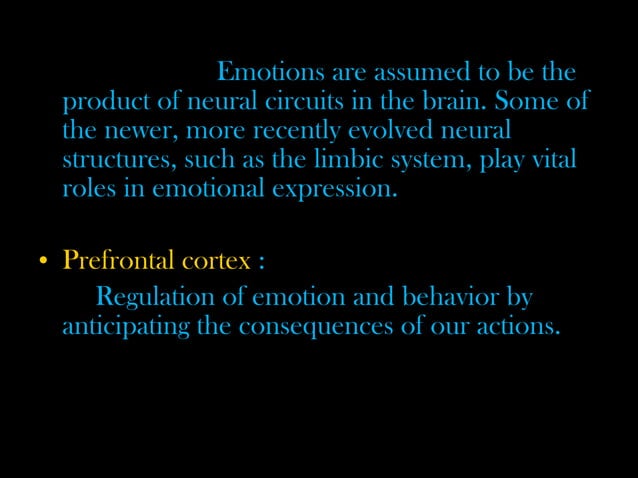 Biology of emotions | PPT