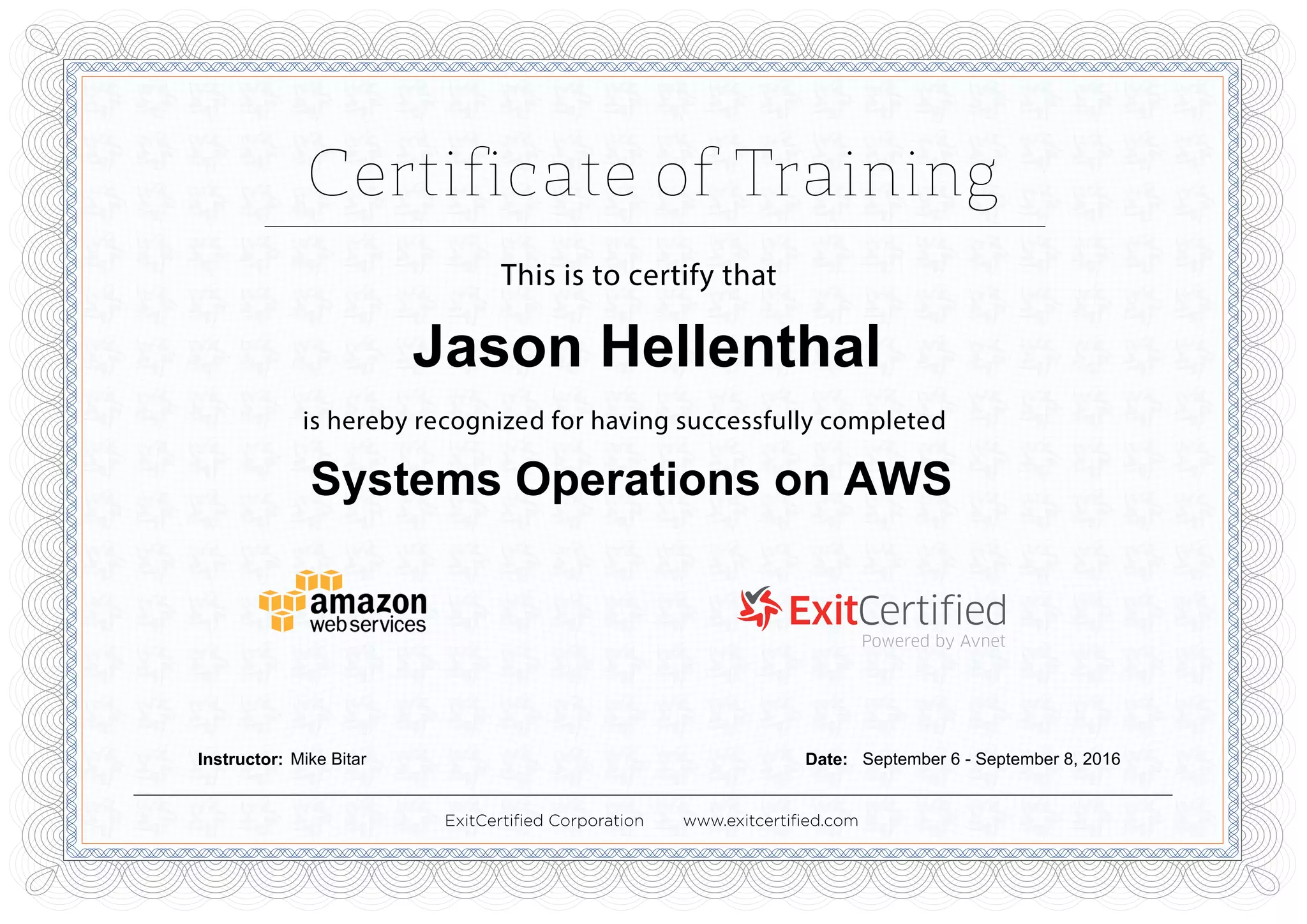 AWS-SYS-OPS Certificate | PPT