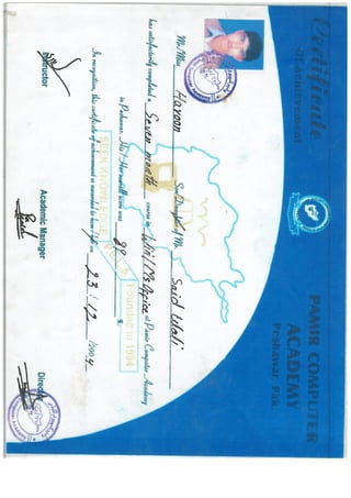 Z Certificates | PDF