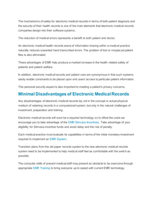 notes on EMR | DOCX