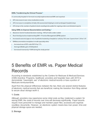 notes on EMR | DOCX