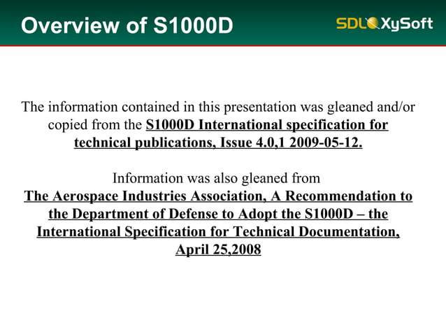 SDL-S1000D Training | PPS | Databases | Computer Software and Applications