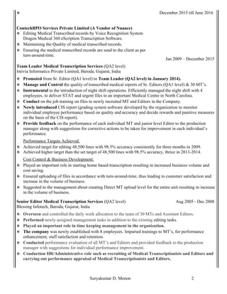 SURYAKUMAR MENON RESUME | DOC