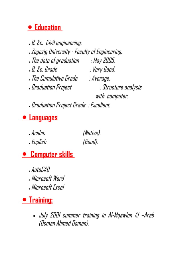 Eng-Ehab Farid cv | DOC | Civil Engineering Industry | Industries