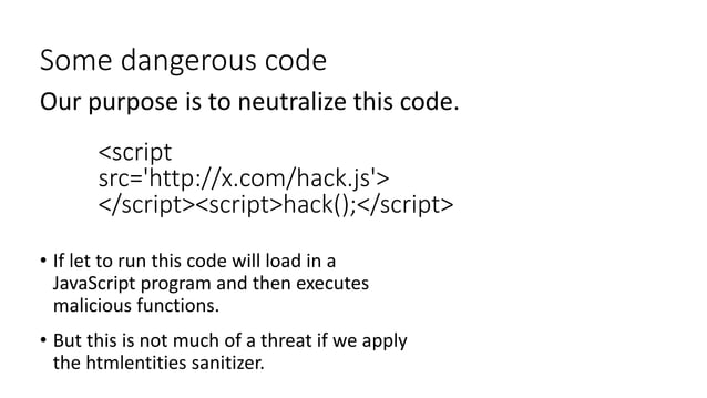 Xss Mitigation Php [repaired] Ppt