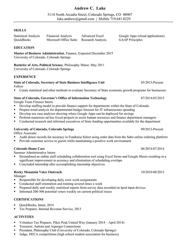 Luke, Andrew_Resume | PDF