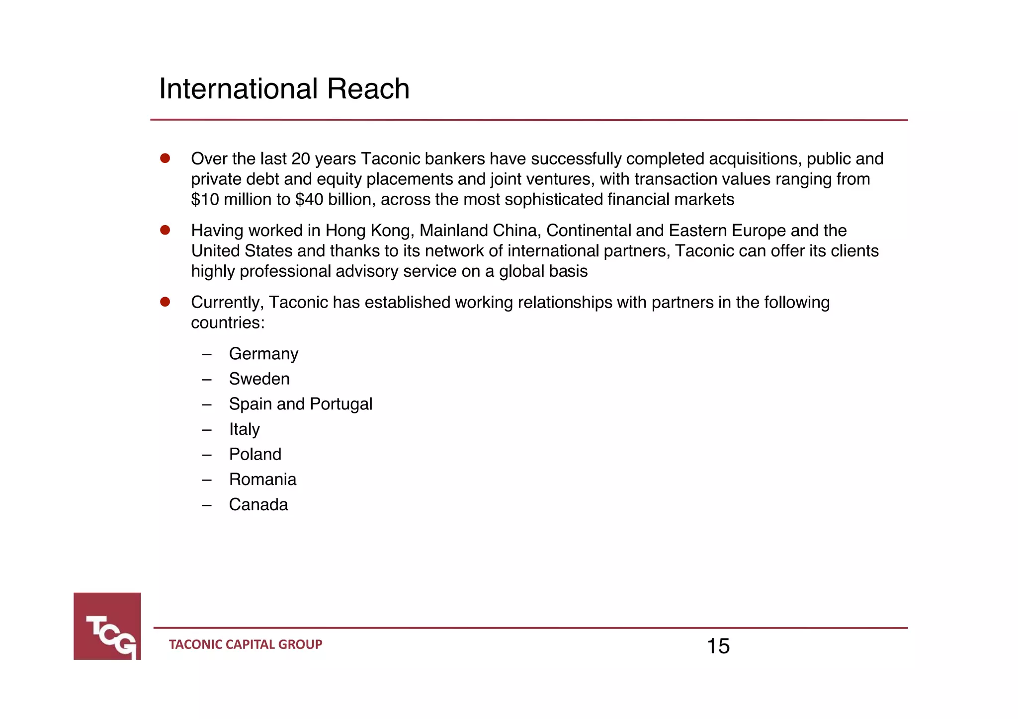 Taconic Capital Group | PDF