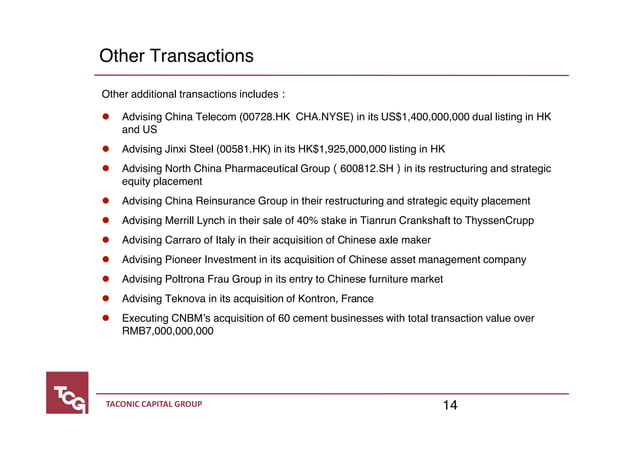 Taconic Capital Group | PPT