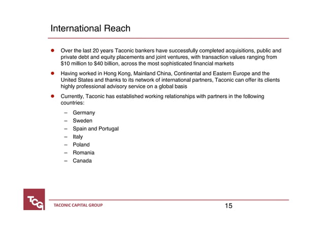 Taconic Capital Group | PPT