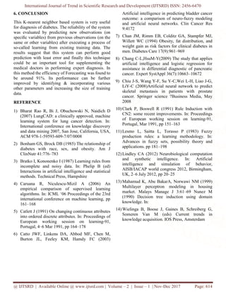 K-Nearest Neighbours based diagnosis of hyperglycemia | PDF