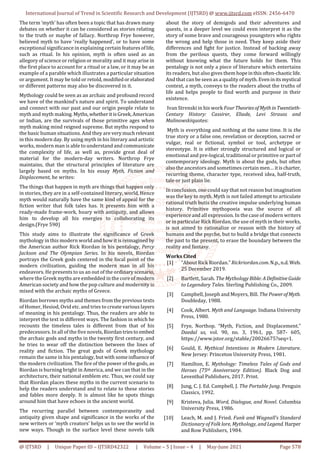 Reimagination of Greek Mythology in Rick Riordan’s Percy Jackson and ...