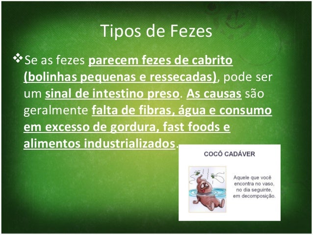 Tipos de Fezes