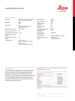 Leica BOND-MAX Instrument Brochure (95.11543 rev a_bond_max) | PDF