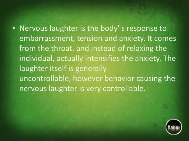 Nervous Laughter Control | PPTX | Brain and Nervous System Disorders ...