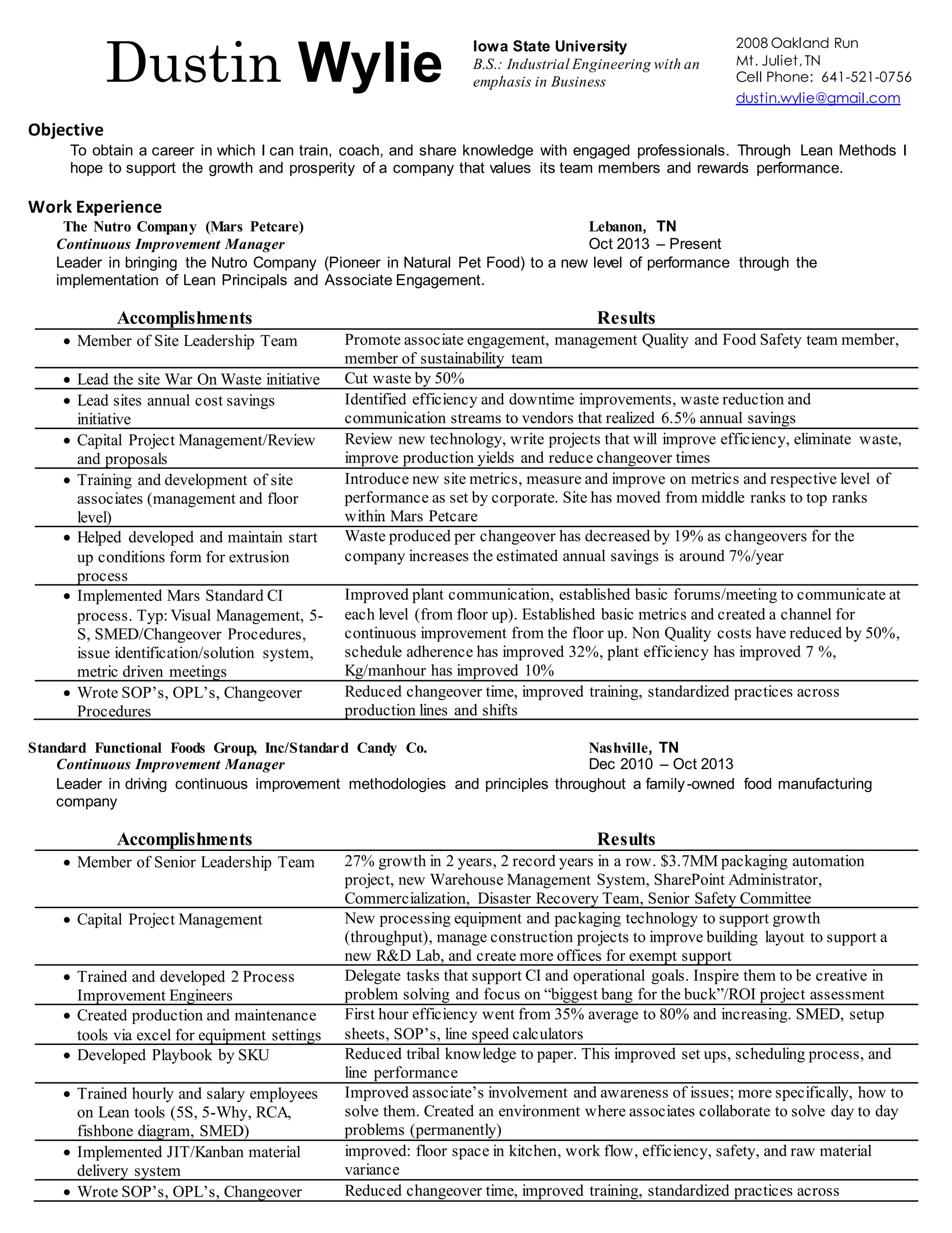 Dustin_Wylie_Resume[3] | DOCX | Civil Engineering Industry | Industries