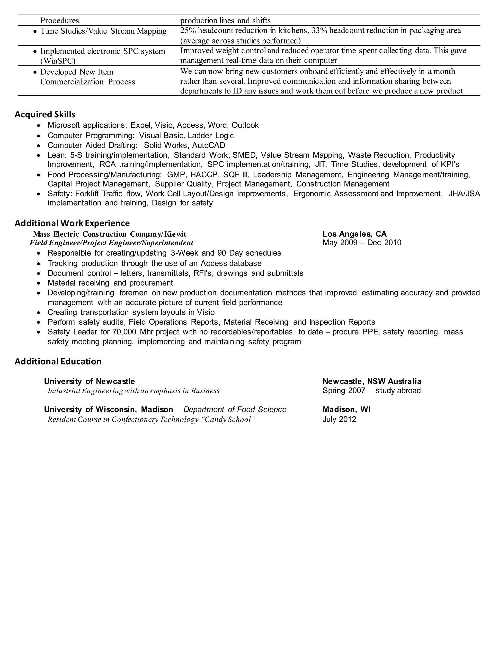Dustin_Wylie_Resume[3] | DOCX | Civil Engineering Industry | Industries