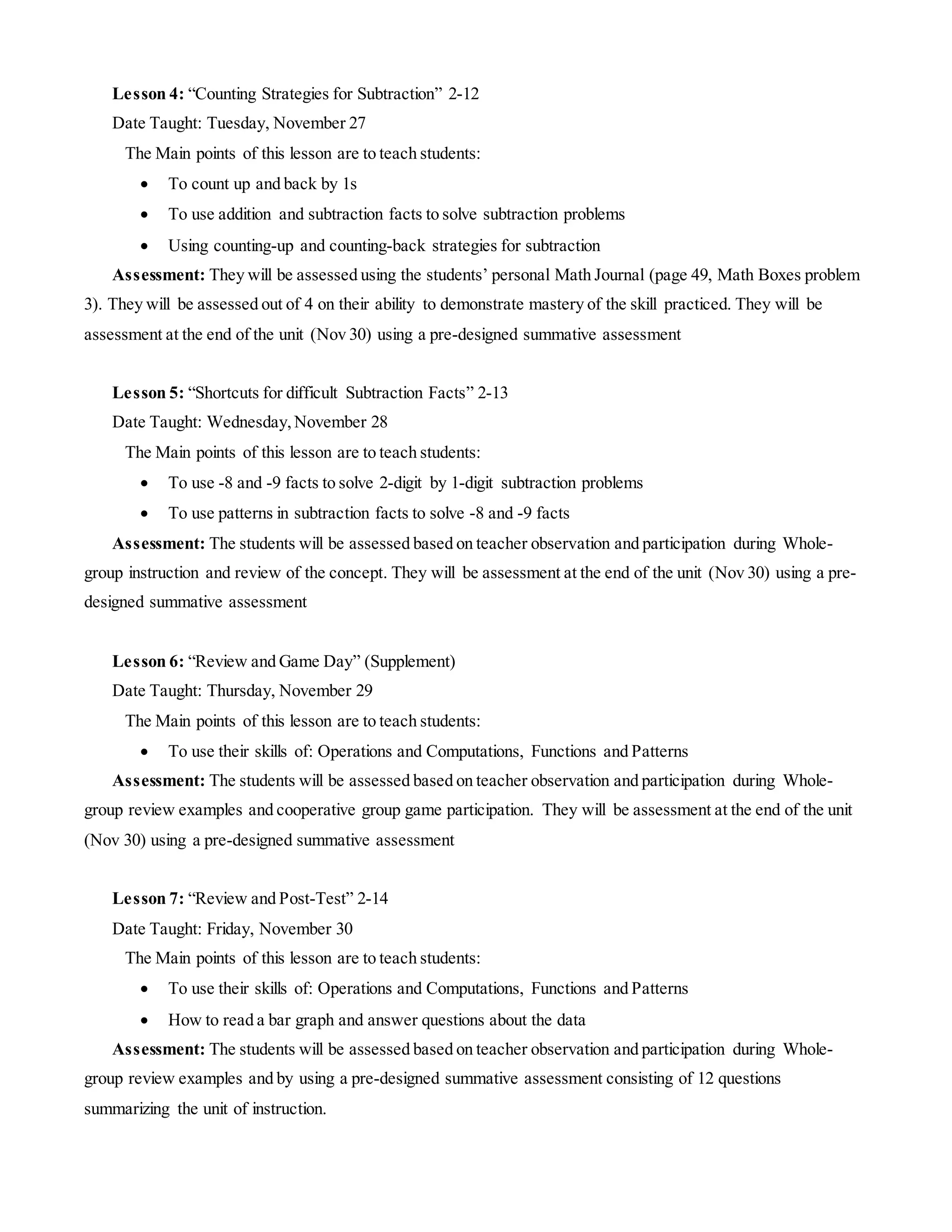 TWS Math Unit Overview | DOCX