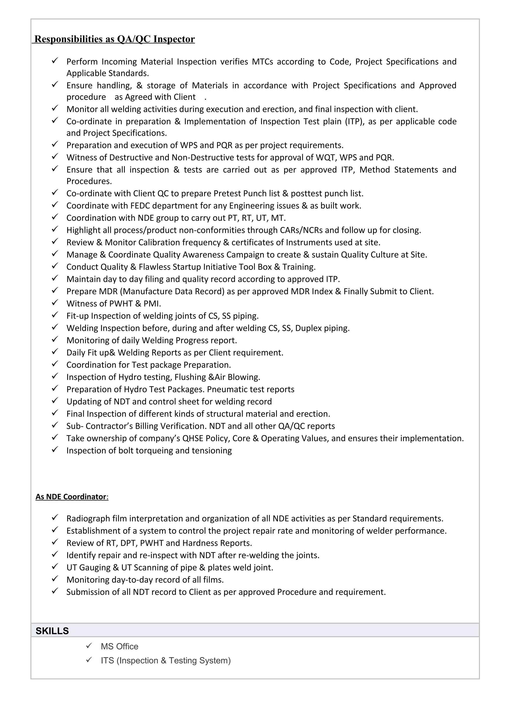 QASIM CV | DOC