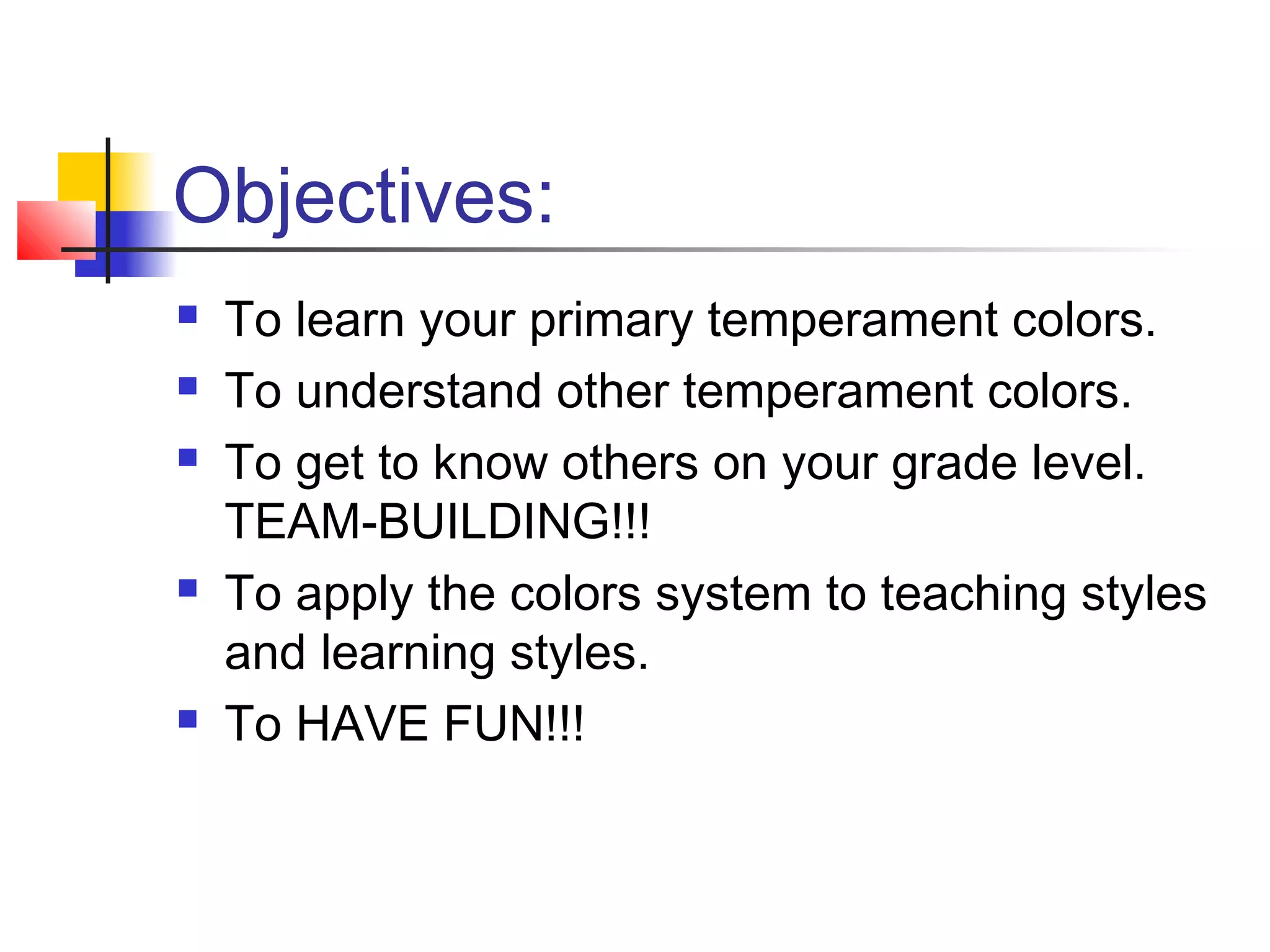Colors Training Presentation | PPT