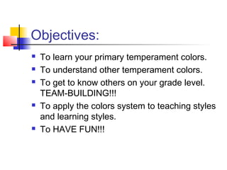 Colors Training Presentation | PPT