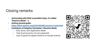 Autoscaling Flink with Reactive Mode | PPTX