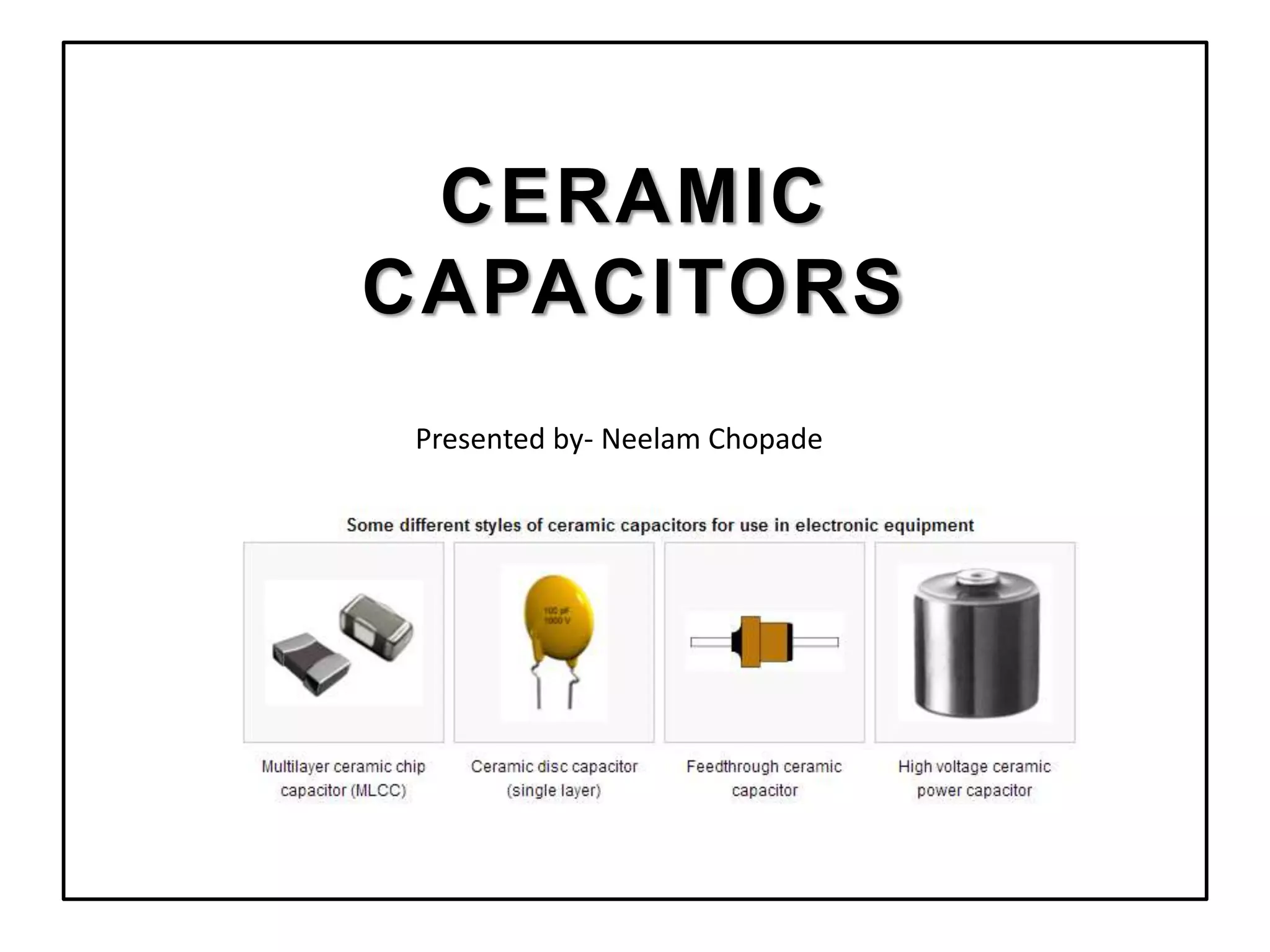 Ceramic Capacitor final | PPTX