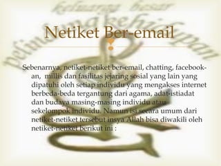 Etika Di Dunia Maya | PPT