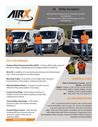 AirX Capability Statement 2016 | PDF | Civil Engineering Industry ...