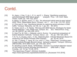 Seminar on Botnet Detection | PPTX | Information and Network Security | Computing