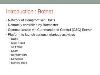 Seminar on Botnet Detection | PPTX | Information and Network Security | Computing