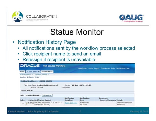 Oracle workflow: use and administration. | PDF