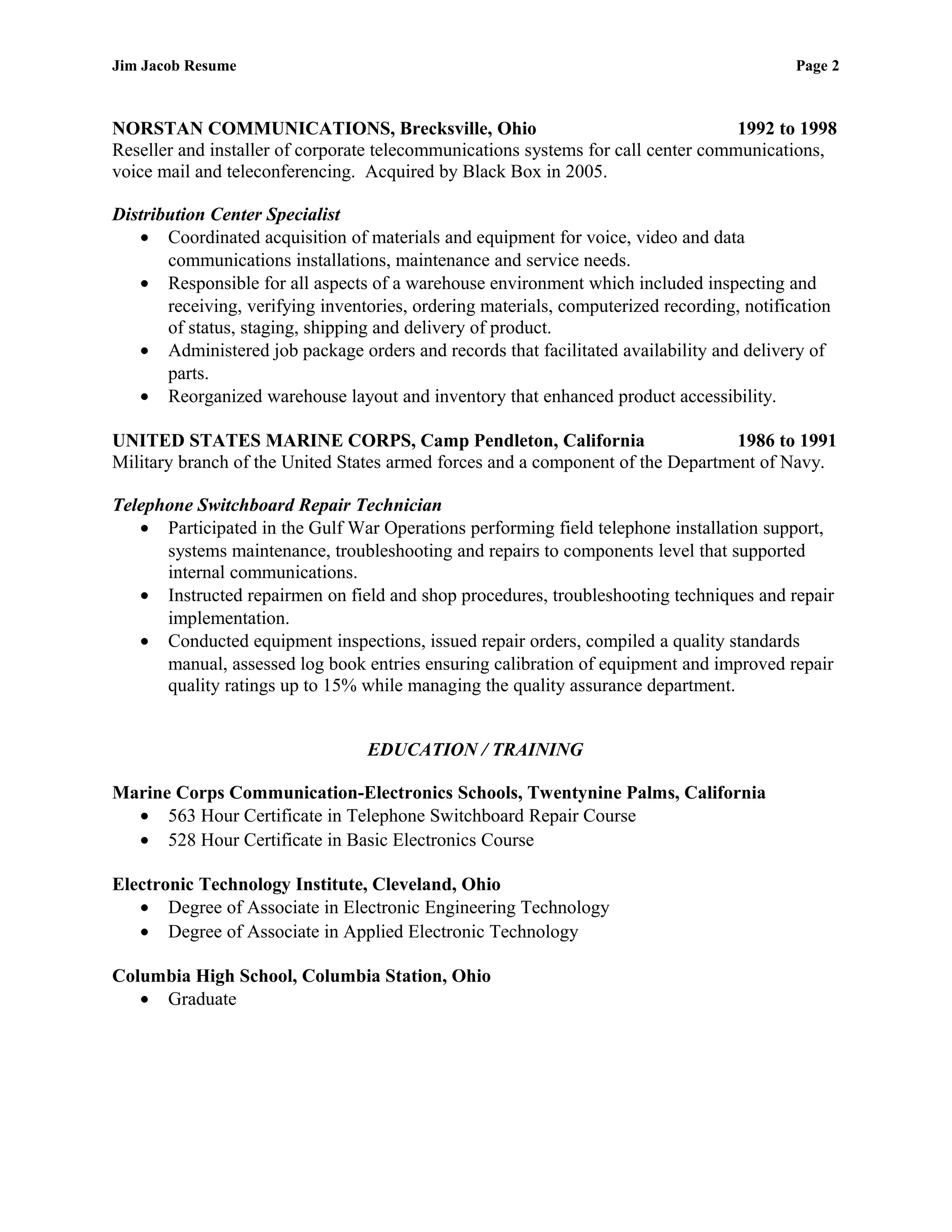 JIM J Jacob Resume | PDF
