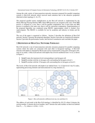 A New Parallel Matrix Multiplication Algorithm on Hex-Cell Network ...